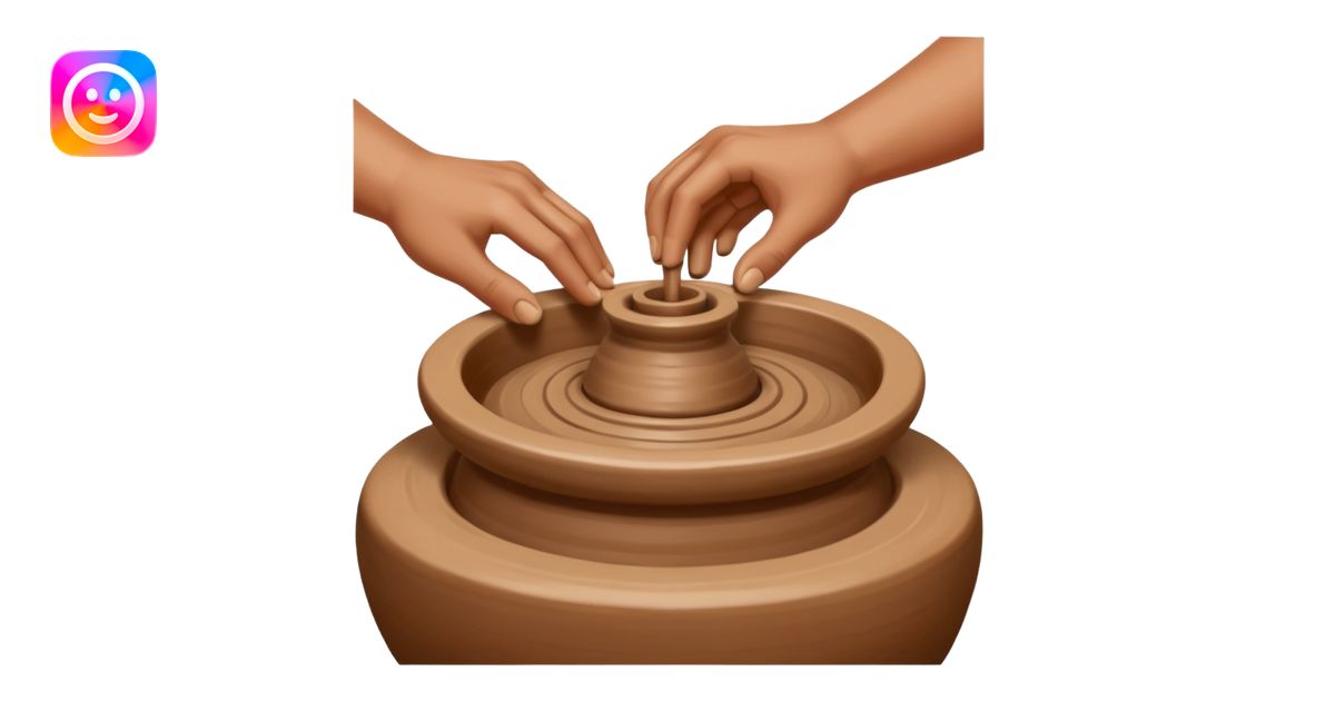 hands on pottery wheel emoji | AI Emoji Generator