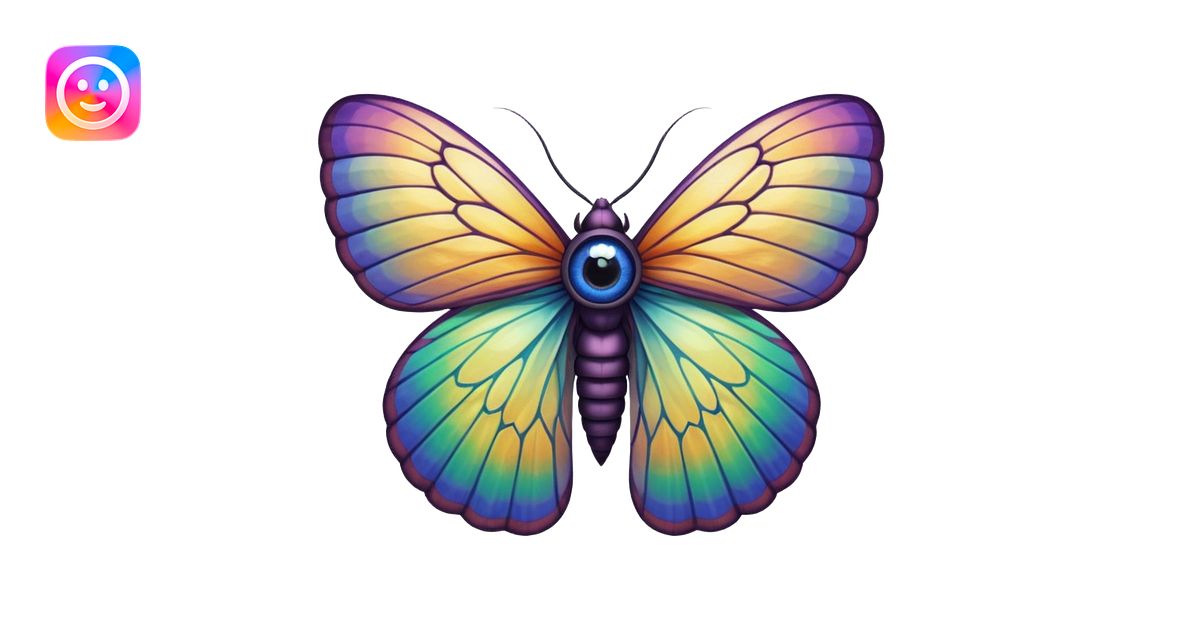Moth eye wing emoji | AI Emoji Generator