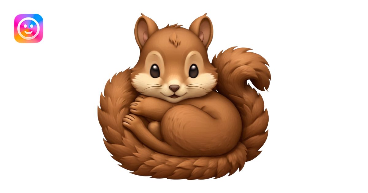 sleeping squirrel eyes closed emoji | AI Emoji Generator