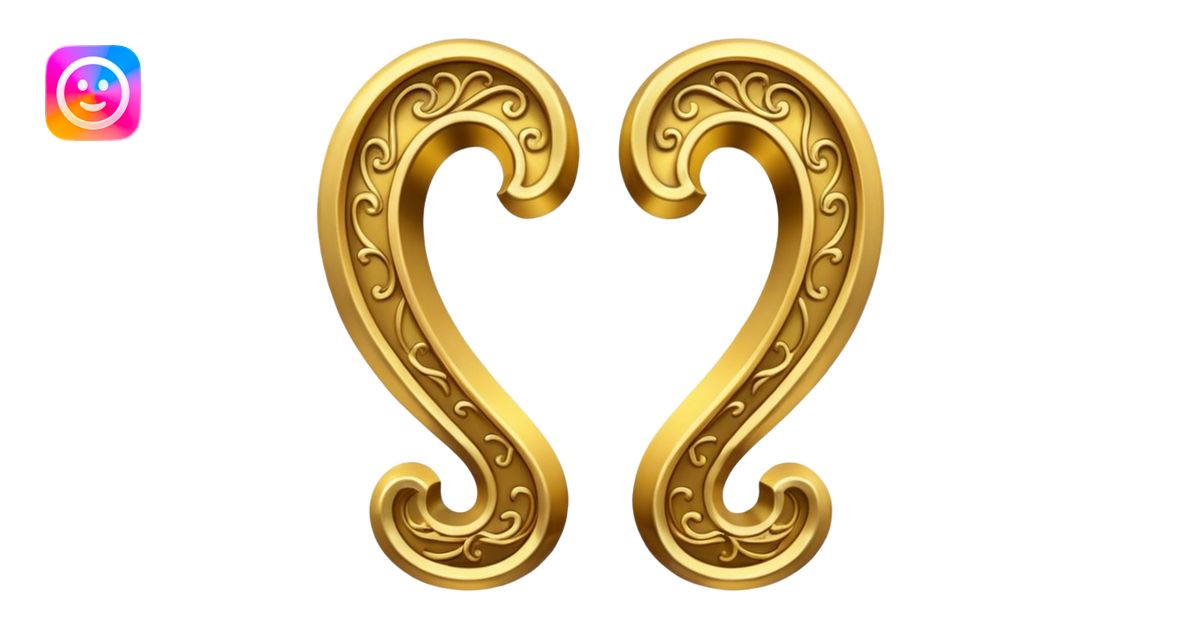 A pair of parentheses in gold or some other cool yet over the top word ...