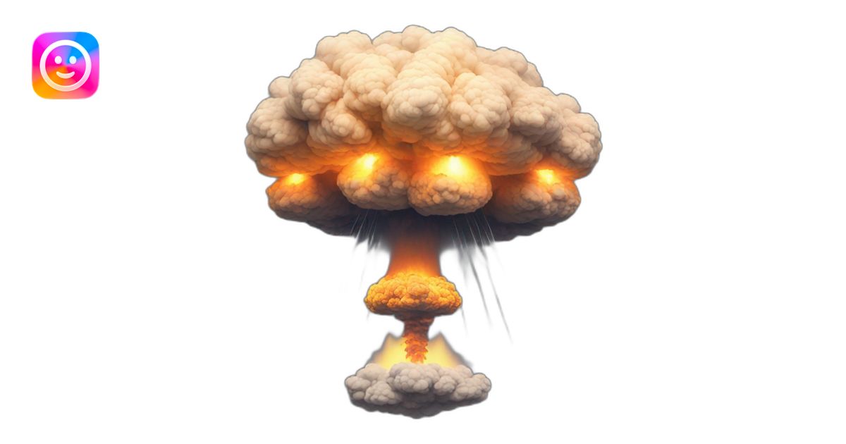 nuclear explosion study to emoji | AI Emoji Generator