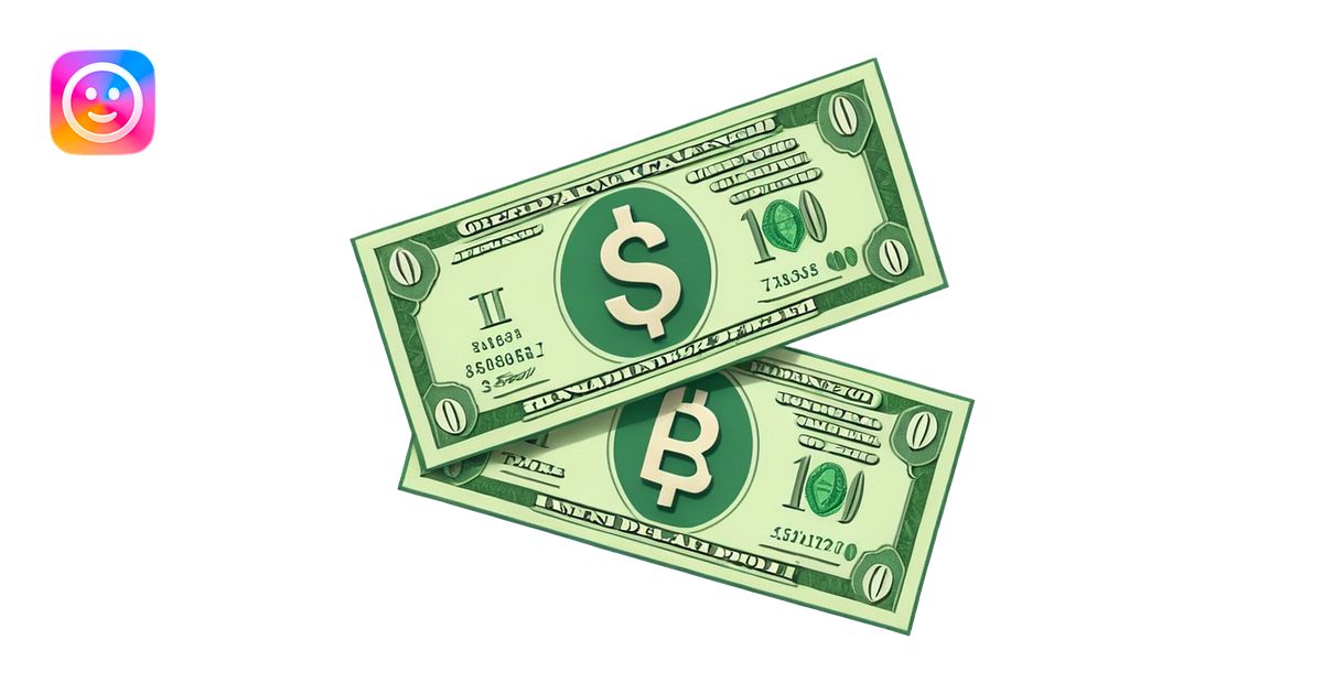 A rupee bill emoji | AI Emoji Generator