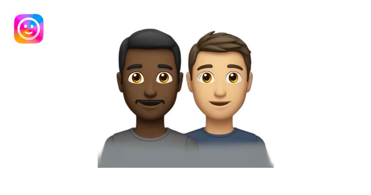 Homme qui se marie avec un homme emoji | AI Emoji Generator