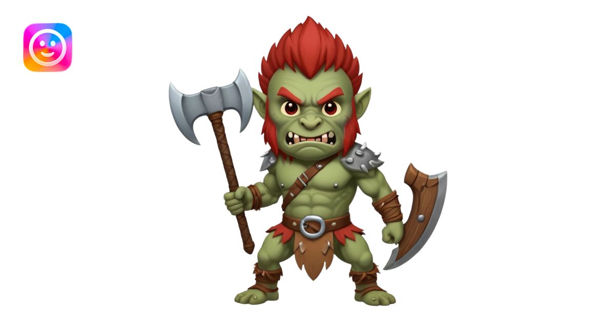Troll at war emoji | AI Emoji Generator