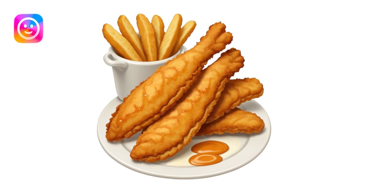 Chicken Tenders, Texas Toast, & Sauce emoji | AI Emoji Generator