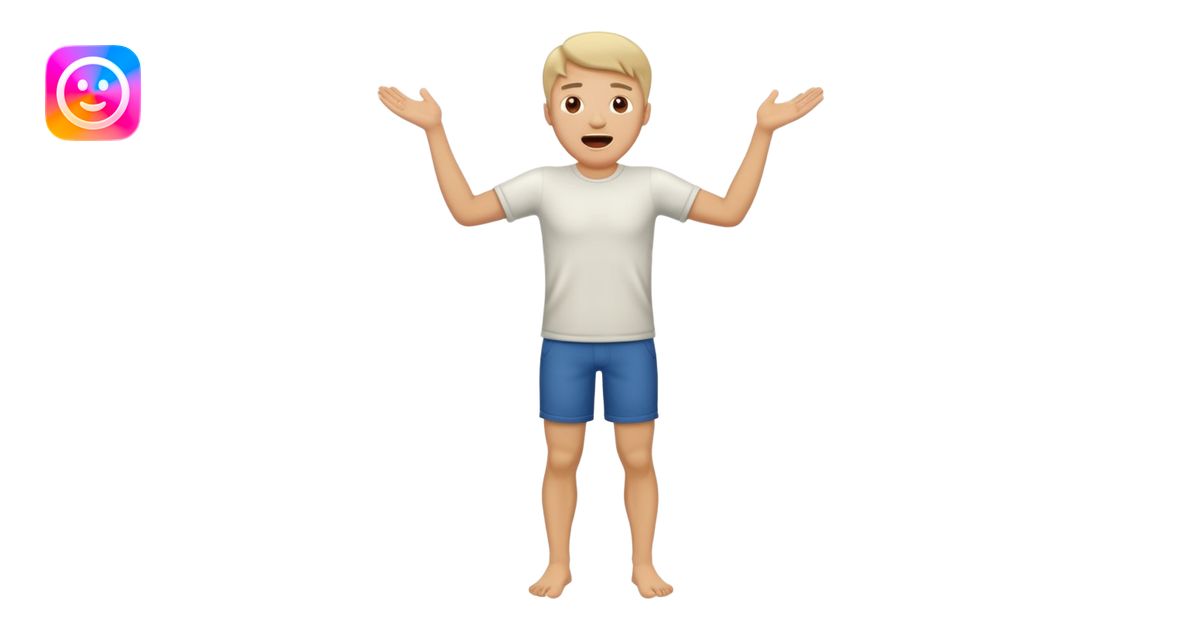 full body white man with mouth open and emoji | AI Emoji Generator
