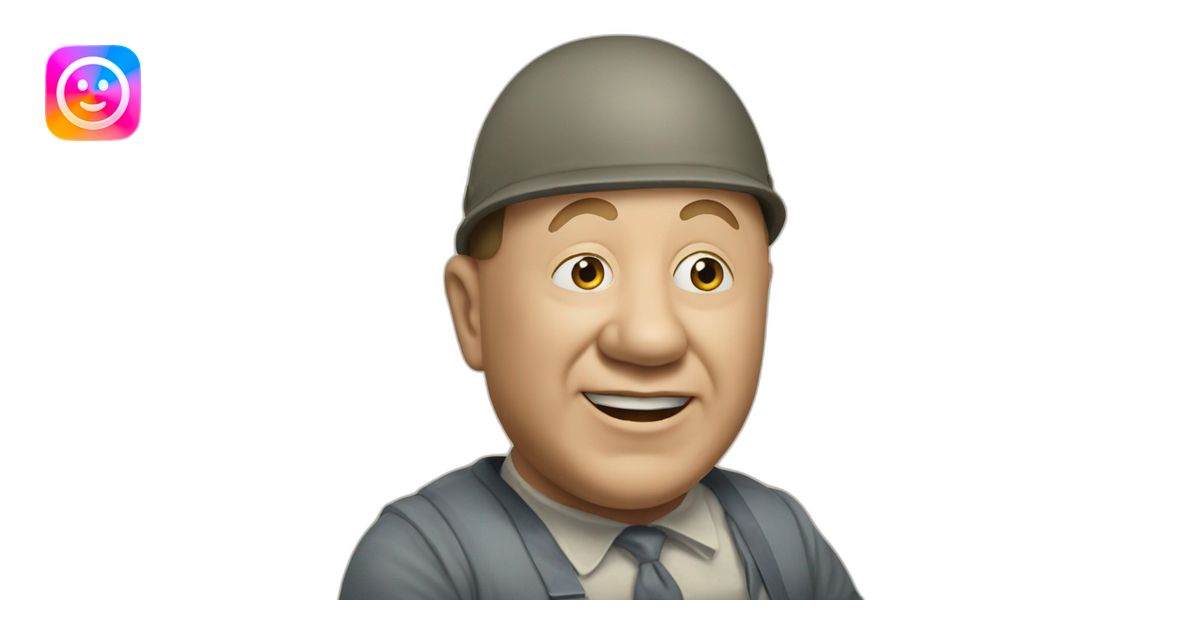 Curly Howard three stooges emoji | AI Emoji Generator