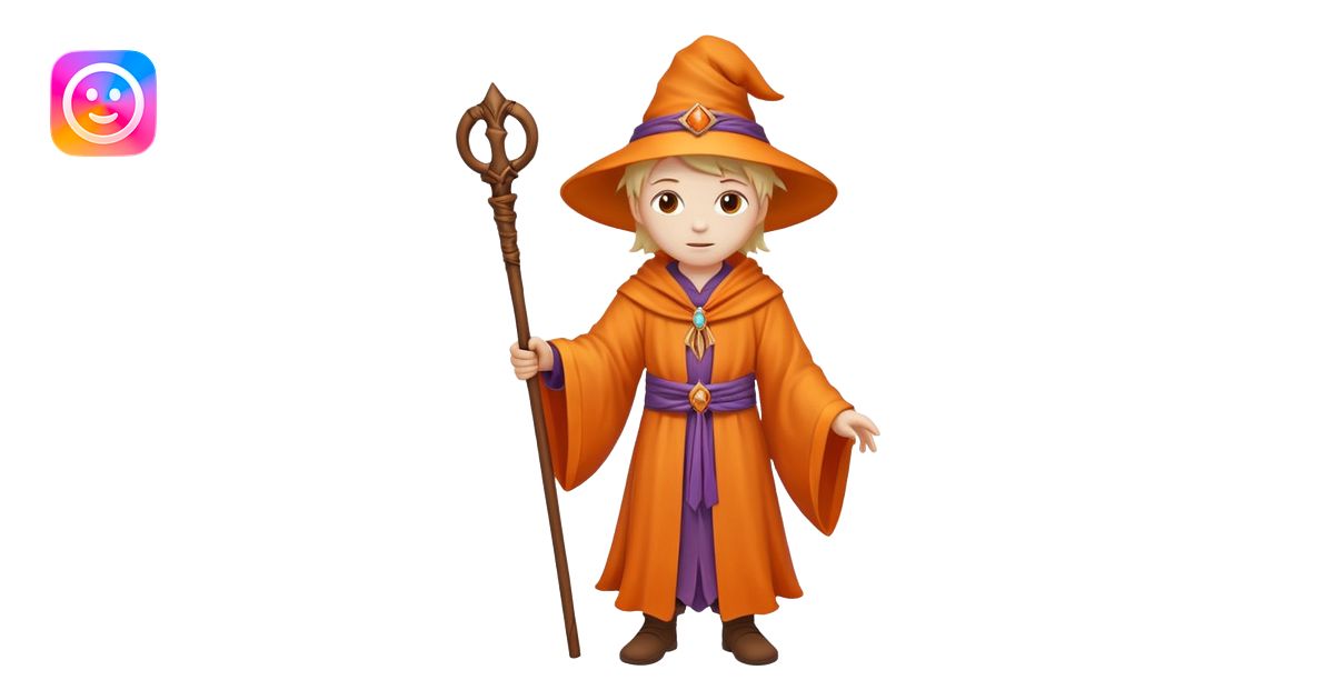 orange mage cane emoji | AI Emoji Generator