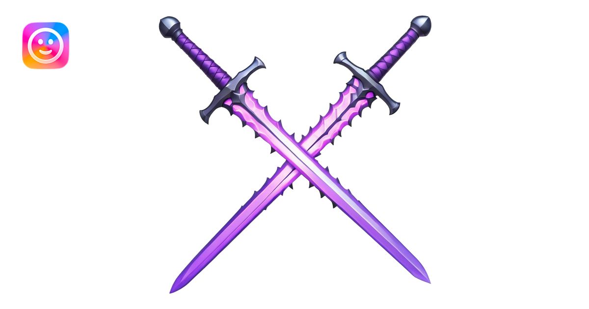 Purple sword emoji | AI Emoji Generator
