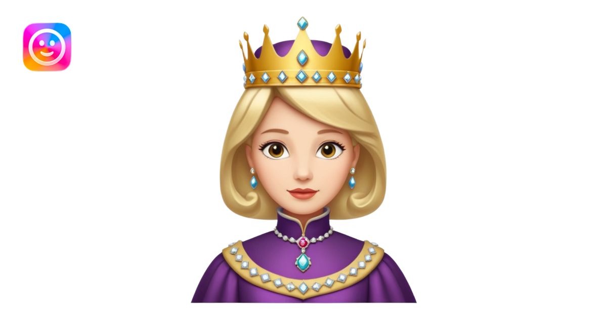 A dignified queen with high collar gown, gloved hands, and classic ...