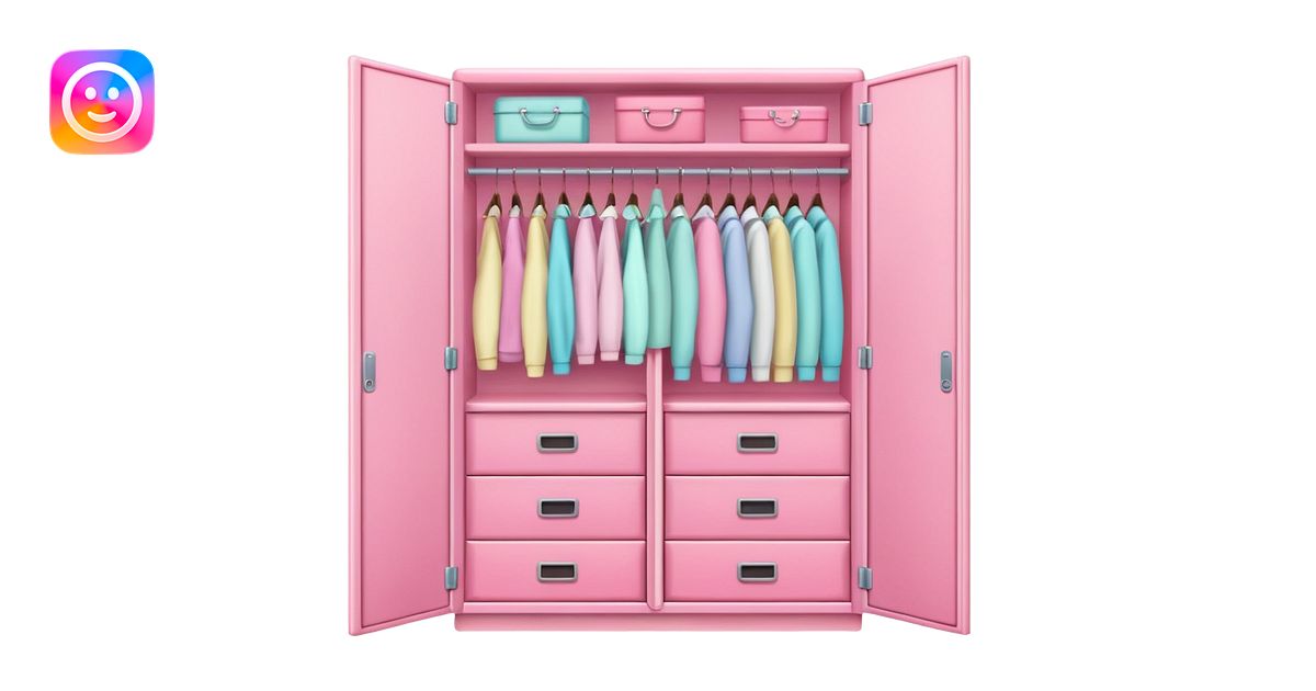 Pink closet emoji | AI Emoji Generator