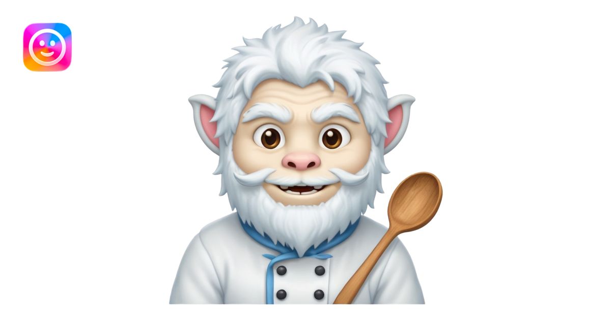cook yeti emoji | AI Emoji Generator