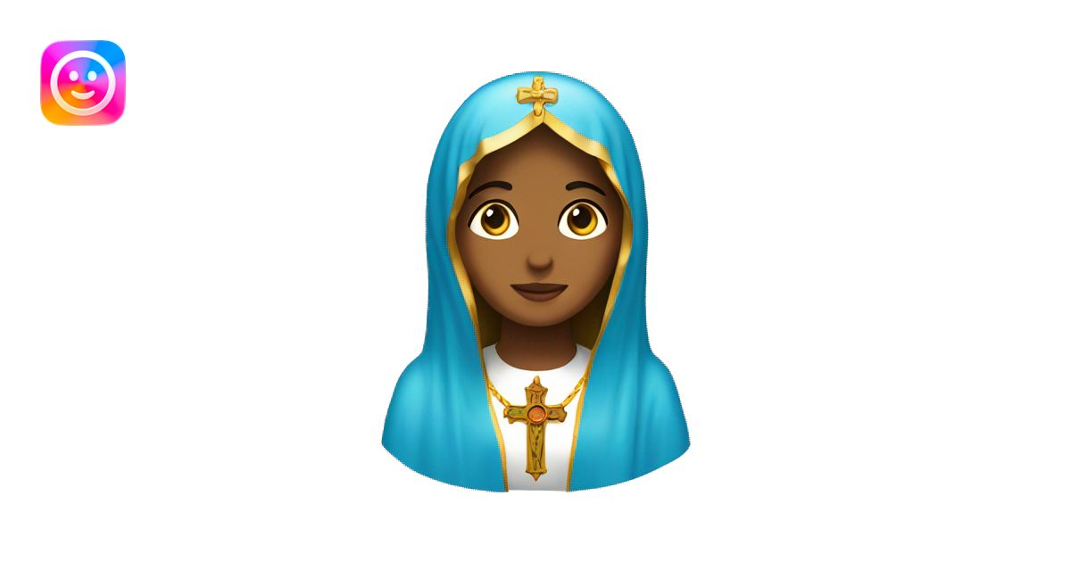 Virgen Mary emoji | AI Emoji Generator