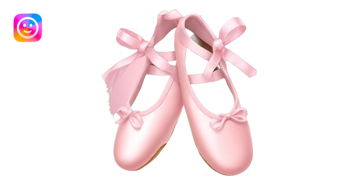 pastel pink ballet shoes emoji | AI Emoji Generator