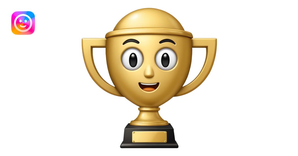 trofeu escrito "PANIC" emoji | AI Emoji Generator