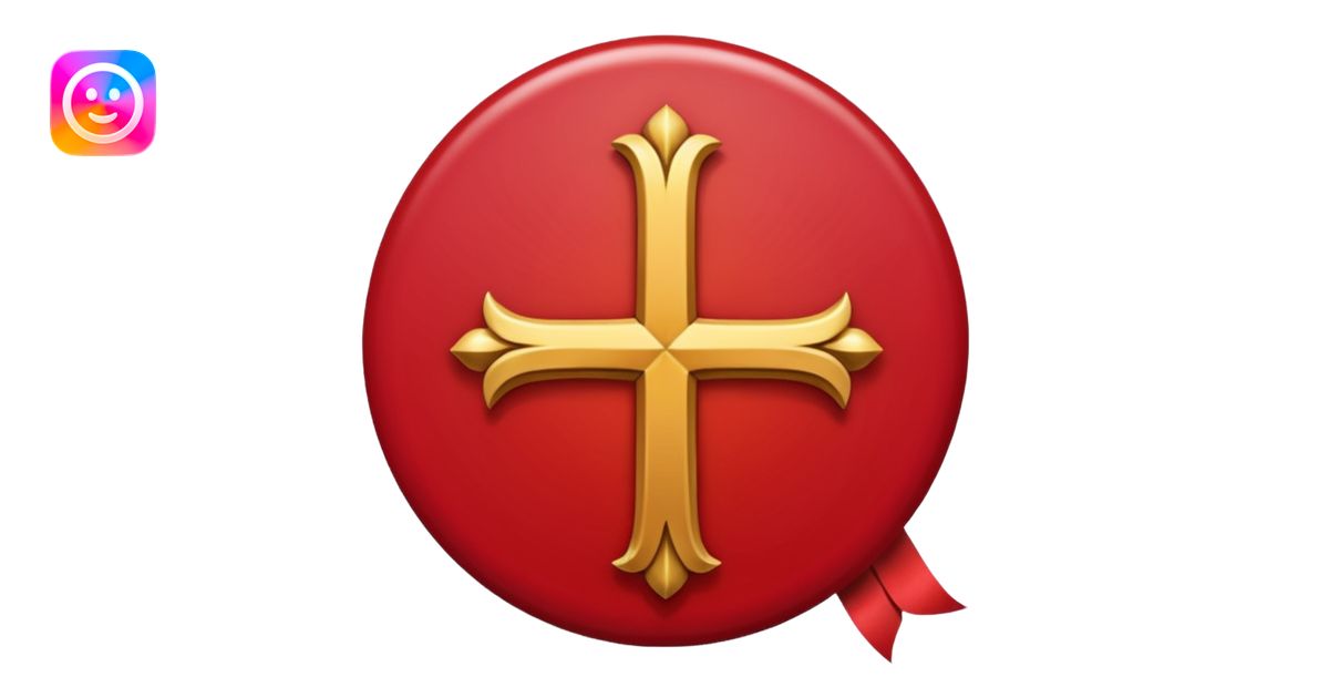 Symbol of sacrifice in berserk in red colour emoji | AI Emoji Generator