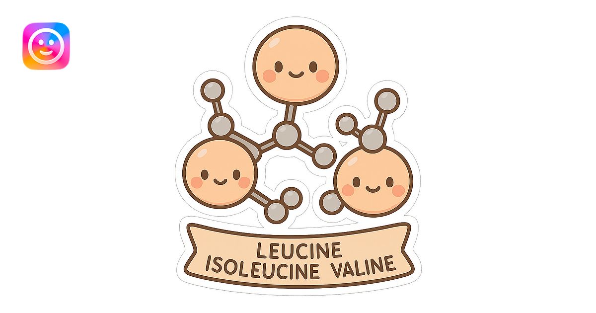 leucine, isoleucine, valine emoji | AI Emoji Generator