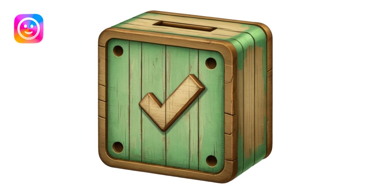 fantasy check box emoji | AI Emoji Generator