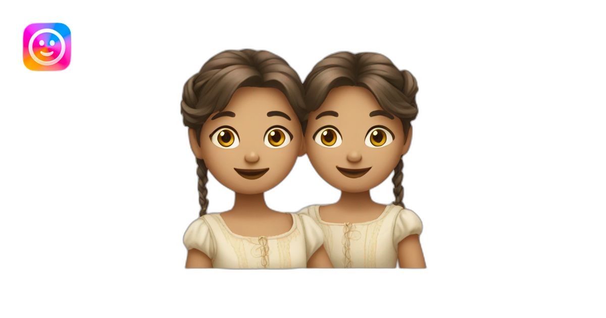Deux fées qui font un câlin emoji | AI Emoji Generator