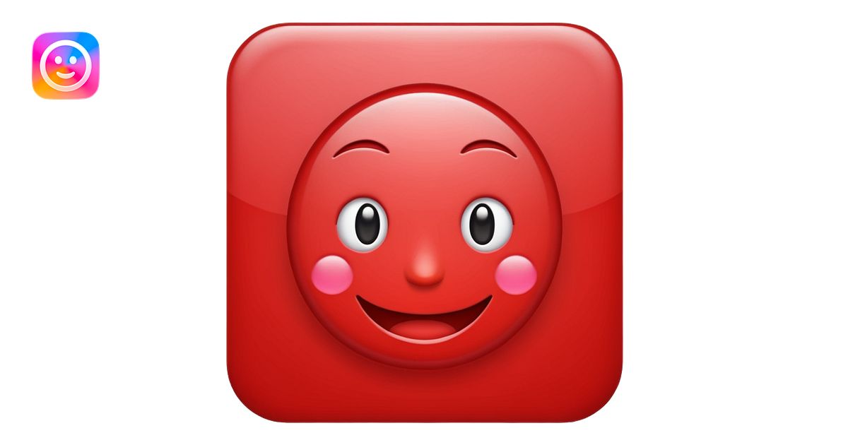 Make a card emoji on which there is reverse sign in red colour emoji ...