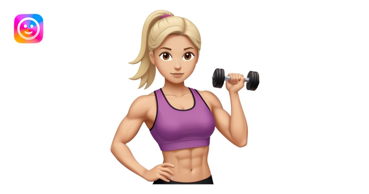 Workout women emoji | AI Emoji Generator