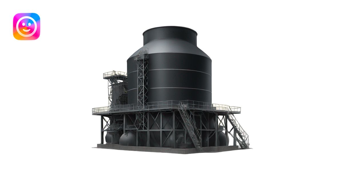 Black coal reactor emoji | AI Emoji Generator