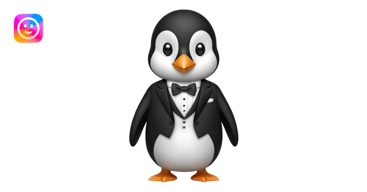 Penguin doing a SUI emoji | AI Emoji Generator
