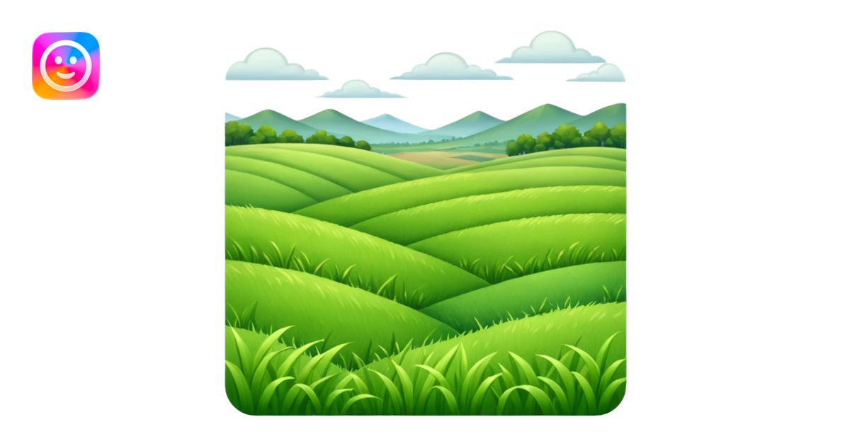 huge field emoji | AI Emoji Generator