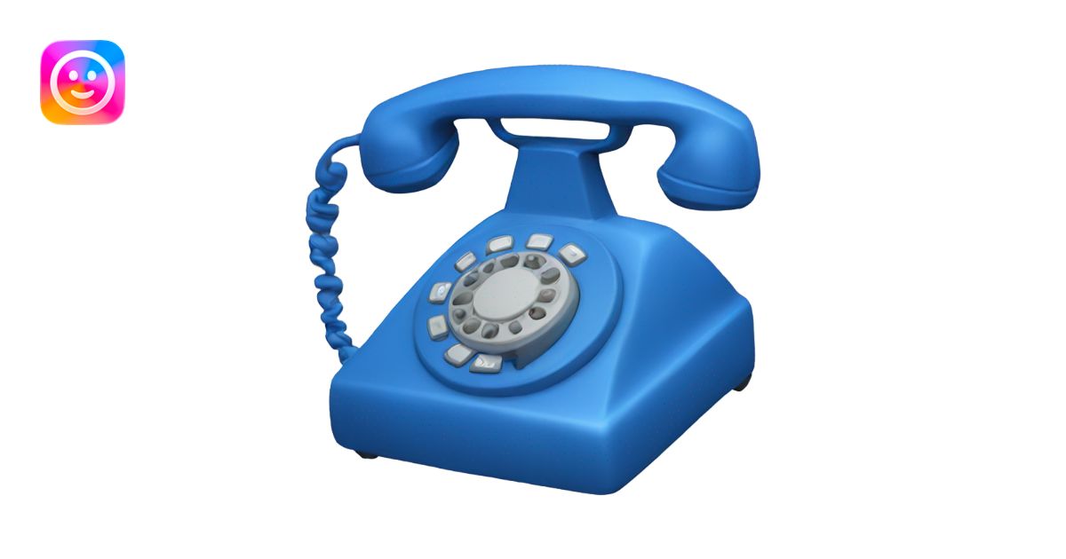Blue phone emoji | AI Emoji Generator