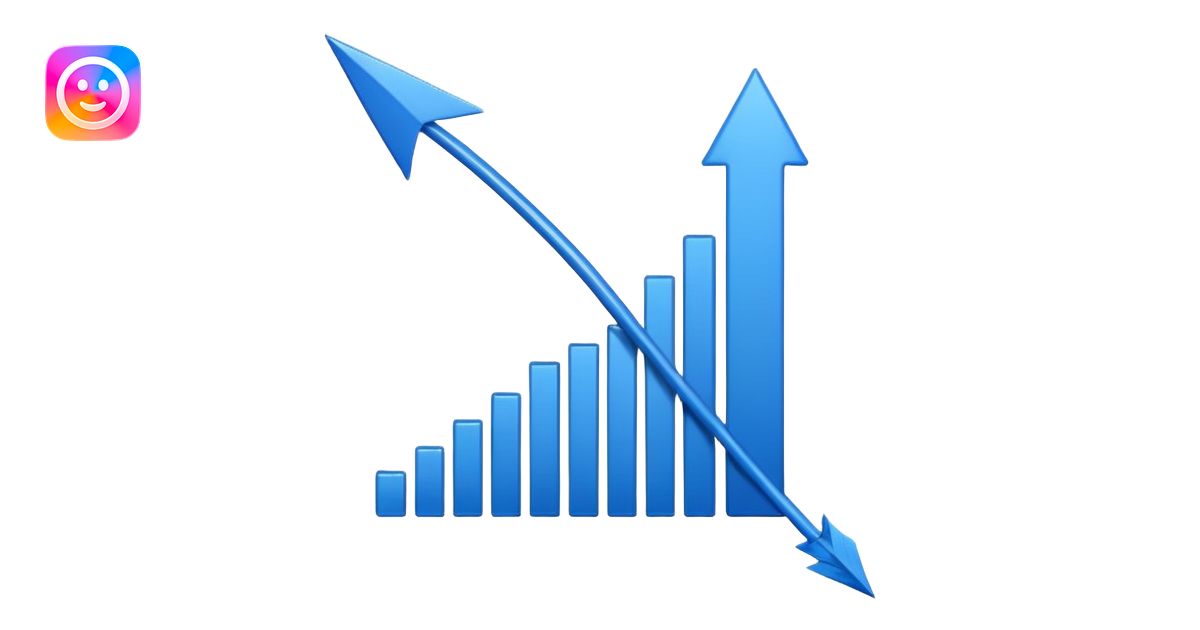 graph with an arrow emoji | AI Emoji Generator