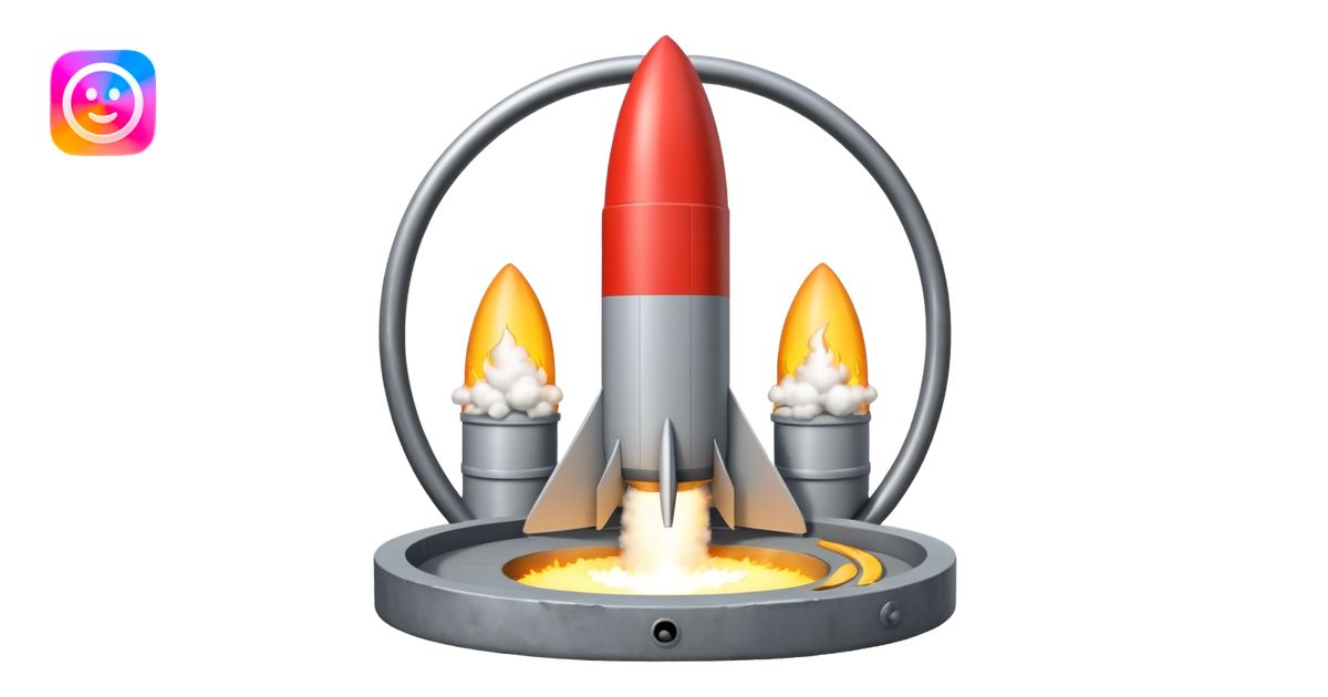 grey missile silo hatch open, and the top two thirds of a white nuclear ...