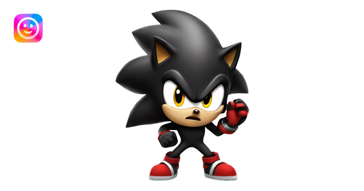 Shadow the hedgehog emoji | AI Emoji Generator