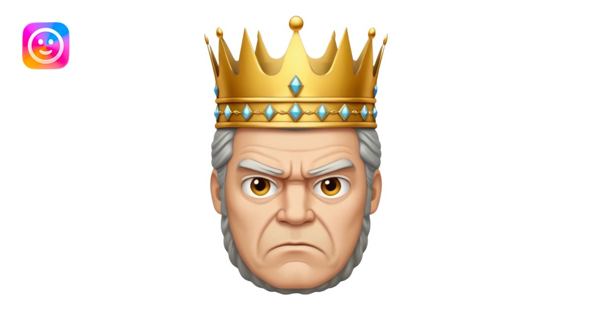 angry king emoji | AI Emoji Generator
