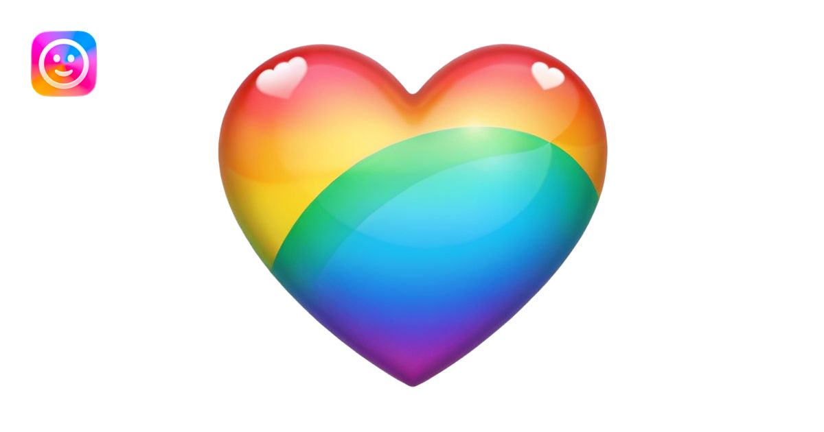 rainbow heart emoji | AI Emoji Generator