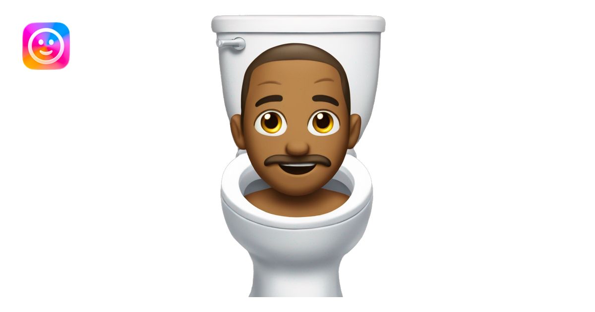 Doppy in the toilet emoji | AI Emoji Generator