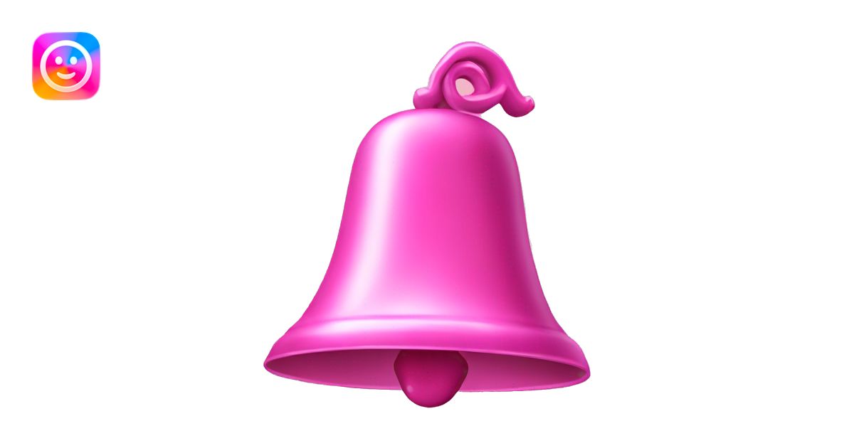 Pink bell emoji | AI Emoji Generator