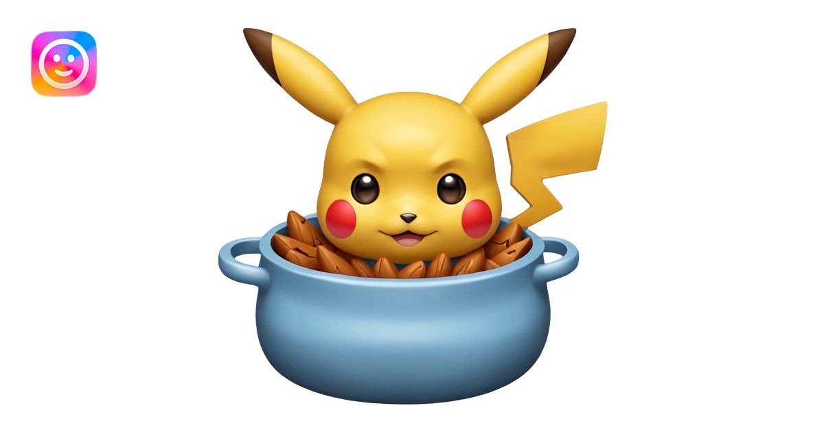 Un Pikachu rouge qui et triste avec des éclairs en fond et il a fait ...