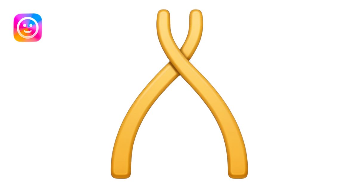 Wishbone white outline emoji | AI Emoji Generator