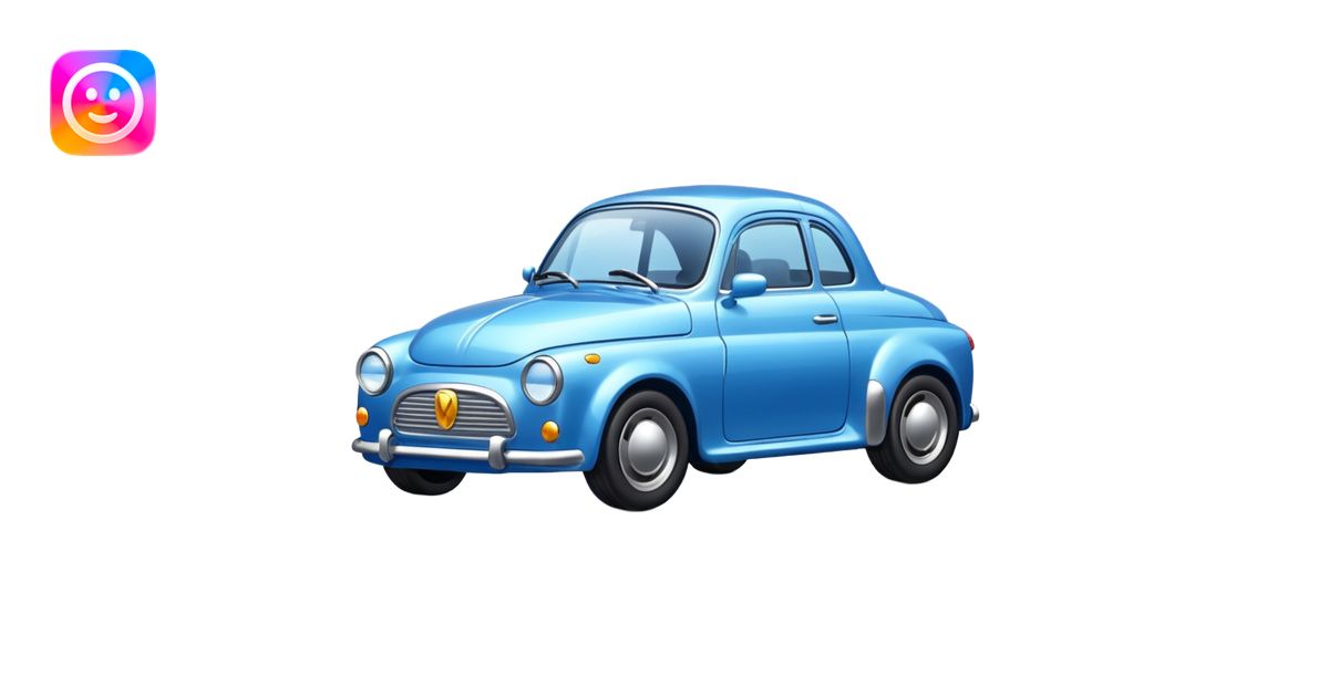 blue car emoji | AI Emoji Generator