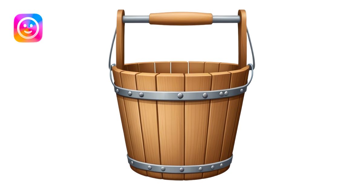 wooden bucket emoji | AI Emoji Generator