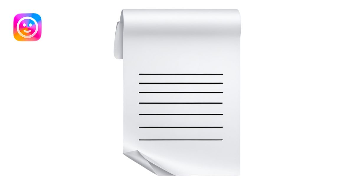 empty receipt emoji | AI Emoji Generator