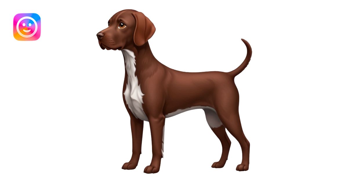 reddish brown german short haired pointer emoji | AI Emoji Generator