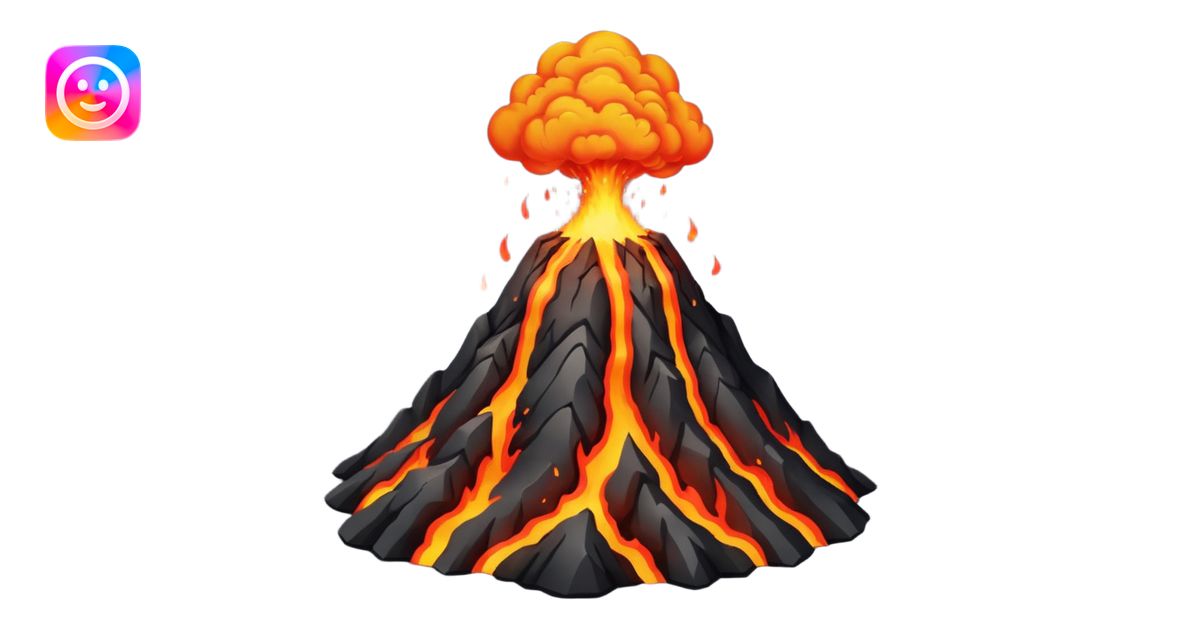 Volcano emoji | AI Emoji Generator