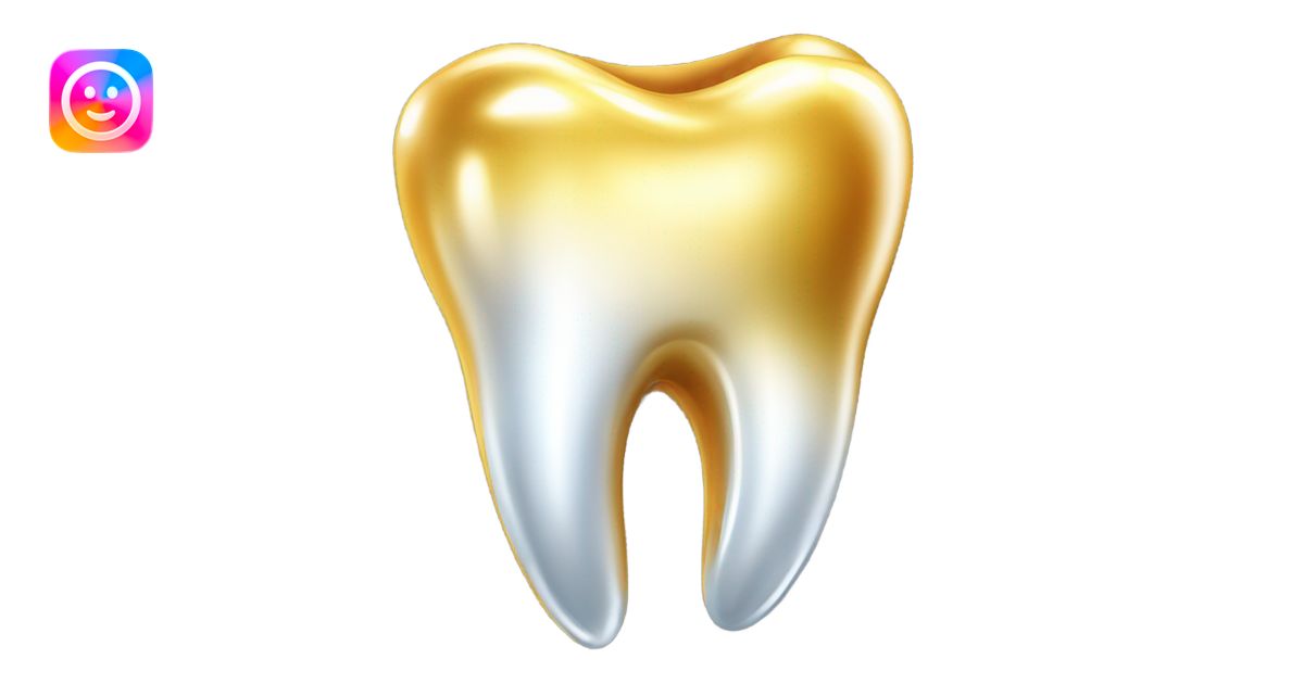 Golden tooth emoji | AI Emoji Generator