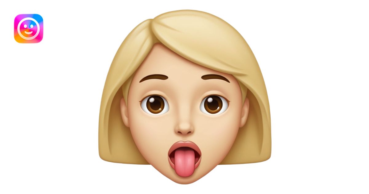Emoji of a face with tongue out and eyes rolled back to the head. emoji ...