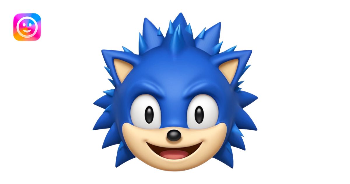 Sonic emoji well made like the original one without any mistakes emoji ...