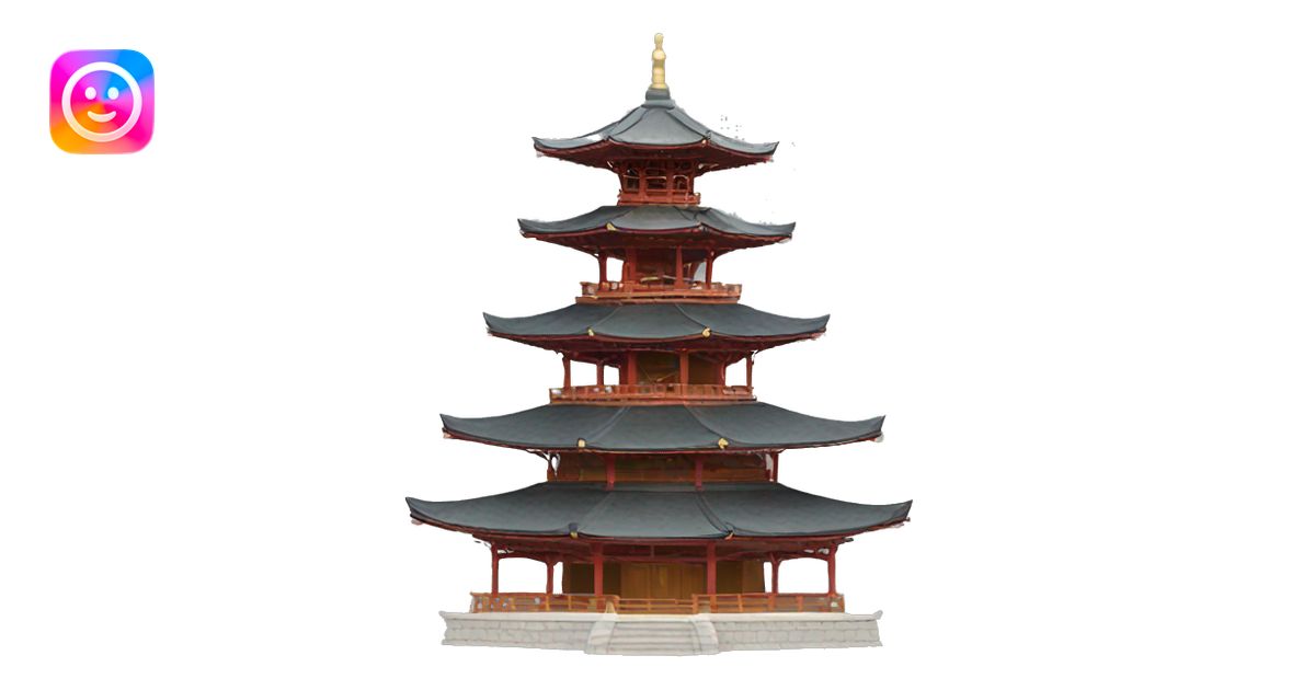 Reading PA pagoda emoji | AI Emoji Generator