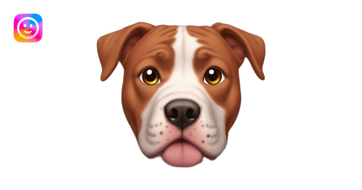 Clifford big red pit bull emoji | AI Emoji Generator