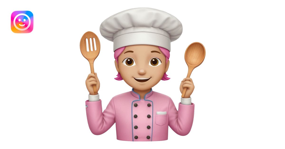 animal with pink chef costume emoji | AI Emoji Generator
