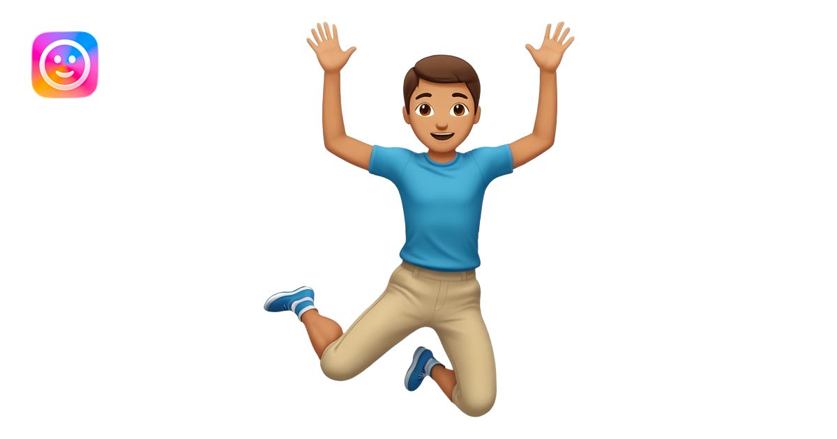 Jump emoji | AI Emoji Generator
